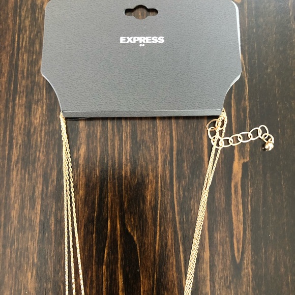 Express | Jewelry | Gold Tiered Necklace Nwt | Poshmark